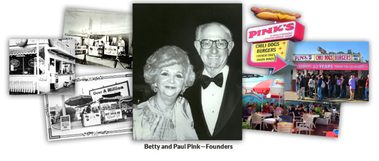 History about Pink's Hot Dogs: A Hollywood Legend Since 1939!